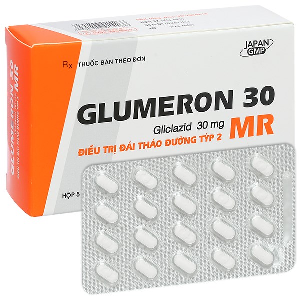 Thuốc Glumeron 30 MR trị tiểu đường tuýp II (5 vỉ x 20 viên) - 09/2024 ...