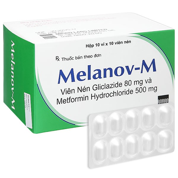 Melanov-M 80mg/500mg trị tiểu đường tuýp 2 không phụ thuộc insulin (10 ...