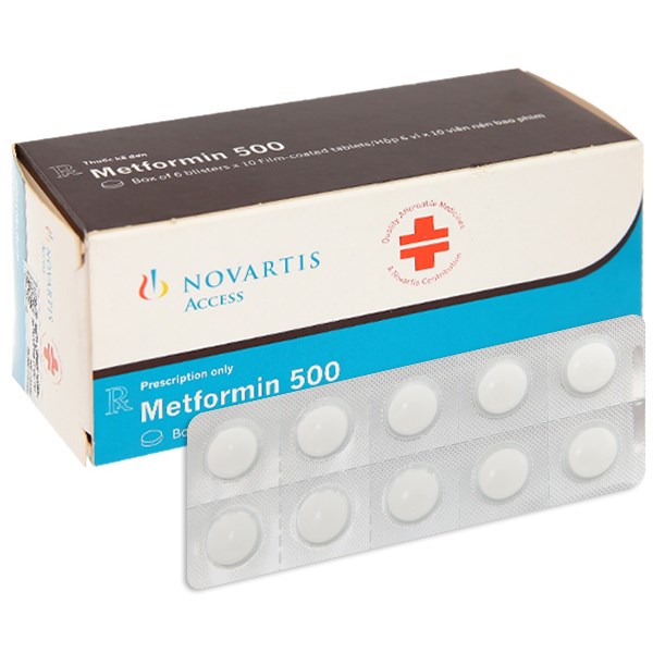 Thuốc Metformin 500 Novartis điều trị tiểu đường (6 vỉ x 10 viên) - 09/ ...