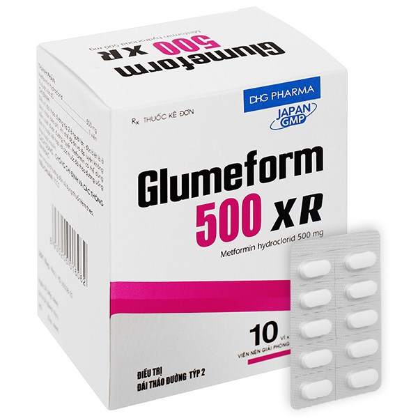 Thuốc Glumeform 850 trị đái tháo đường tuýp 2 không phụ thuộc insulin ...
