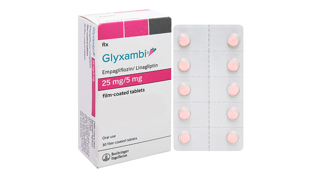 Glyxambi 25mg/5mg trị đái tháo đường tuýp 2 (3 vỉ x 10 viên) - 08/2024 ...