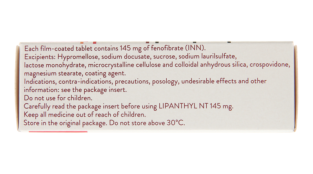 Lipanthyl NT 145mg Abbott trị tăng Cholesterol máu, giảm tiến triển ...