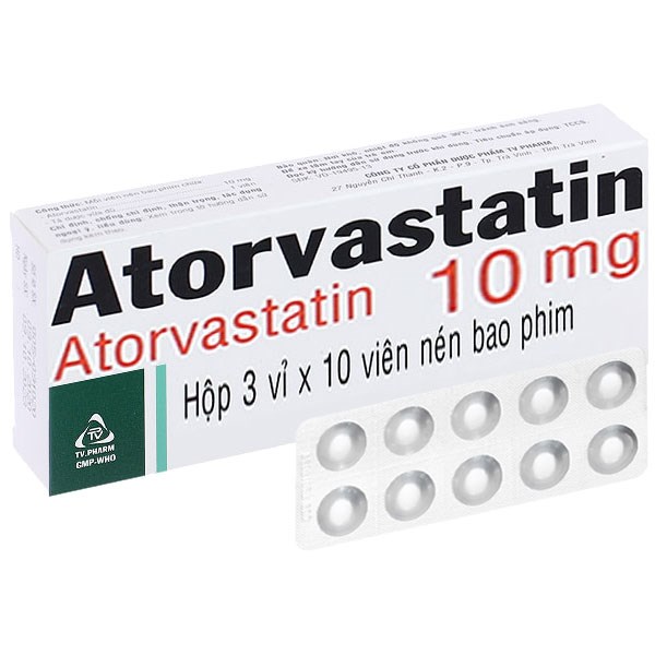 Thuốc Atorvastatin TV. Pharm 20mg hộp 30 viên-Nhà thuốc An Khang