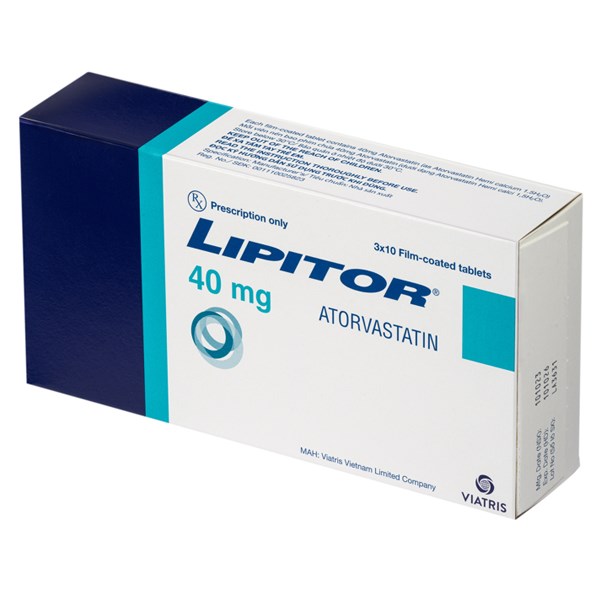 Thuốc Lipitor 40mg trị tăng cholesterol máu (3 vỉ x 10 viên) - 09/2024 ...
