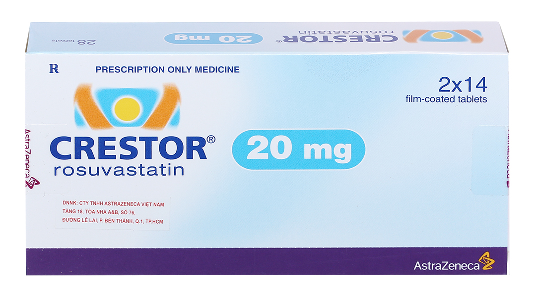 Thuốc Crestor 20mg hộp 28 viên-Nhà thuốc An Khang