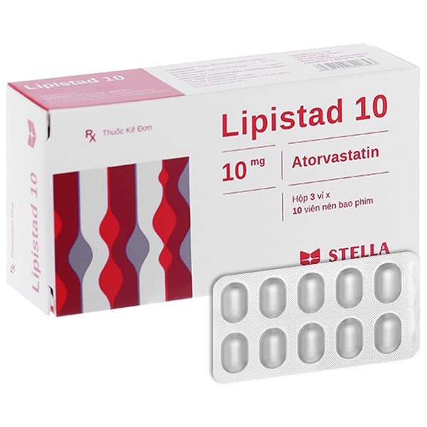 Atorvastatin TV.Pharm 10mg trị rối loạn lipid máu (3 vỉ x 10 viên) - 02 ...