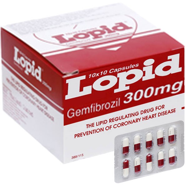 Lopid 300mg trị rối loạn lipid máu (10 vỉ x 10 viên) - 08/2024 ...