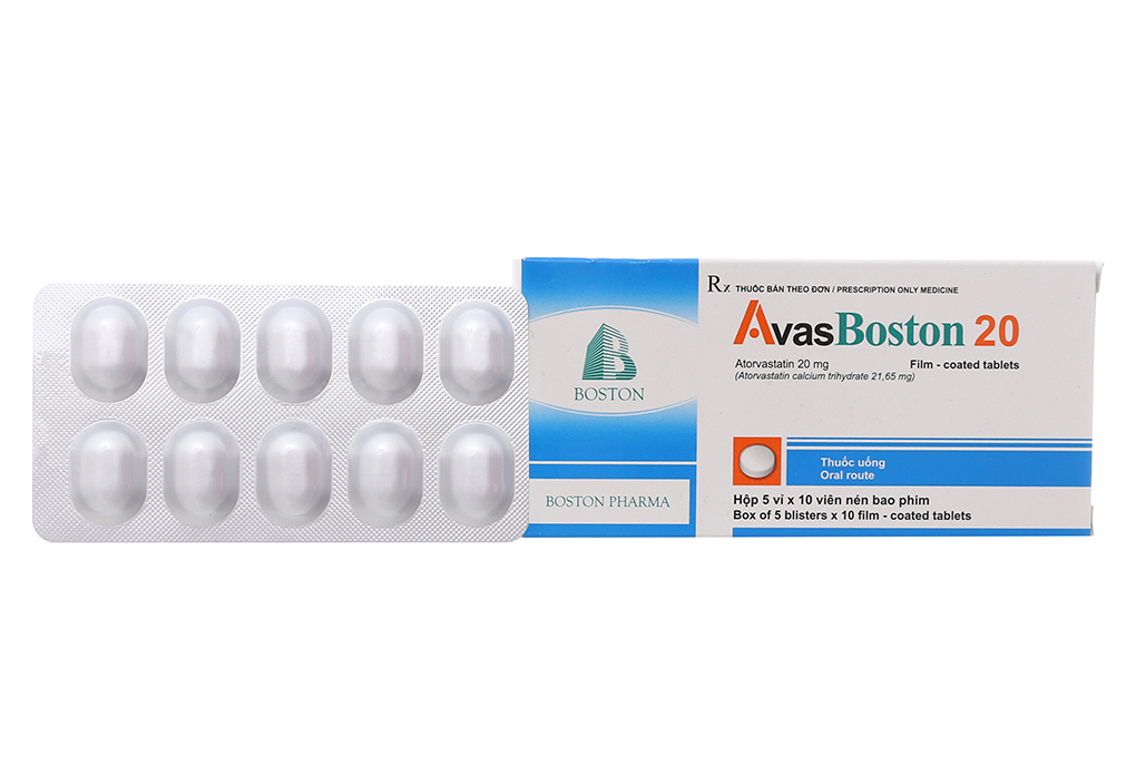 Avas Boston 20mg hộp 50 viên thuốc trị tăng cholesterol huyết - 05/2024 ...