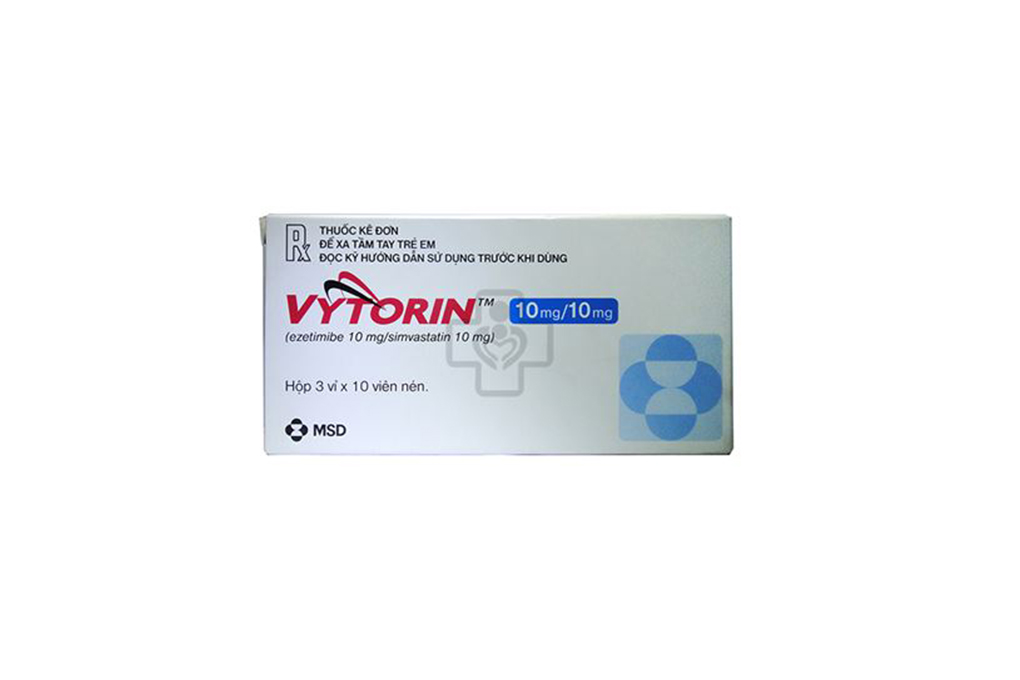 Vytorin 10mg/10mg trị rối loạn lipid máu (3 vỉ x 10 viên) - 08/2024 ...