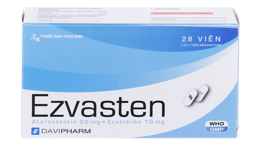 Thuốc Ezvasten 10mg hộp 28 viên-Nhà thuốc An Khang