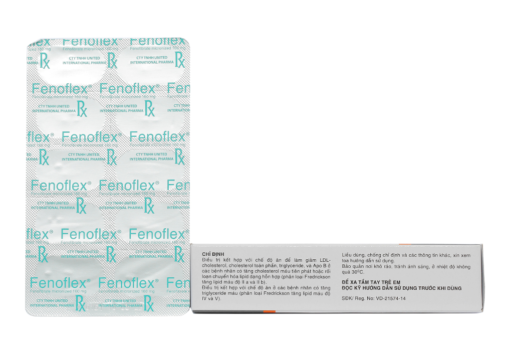 Fenoflex 160mg trị rối loạn lipid máu (3 vỉ x 10 viên) - 04/2024 ...