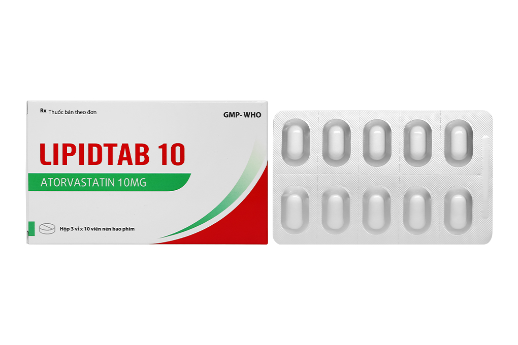 Lipidtab 10 trị tăng mỡ máu (3 vỉ x 10 viên) - 07/2024 ...