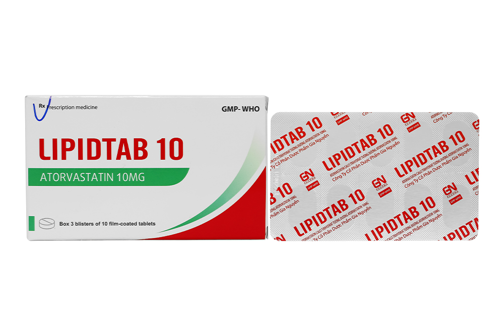 Lipidtab 10 trị tăng mỡ máu (3 vỉ x 10 viên) - 07/2024 ...