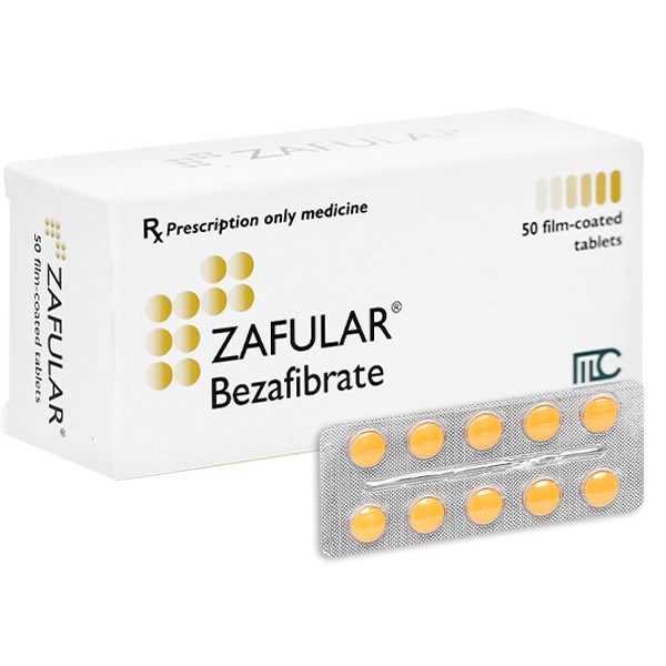 Thuốc Zafular 200mg trị rối loạn mỡ máu, tăng lipid máu (5 vỉ x 10 viên ...