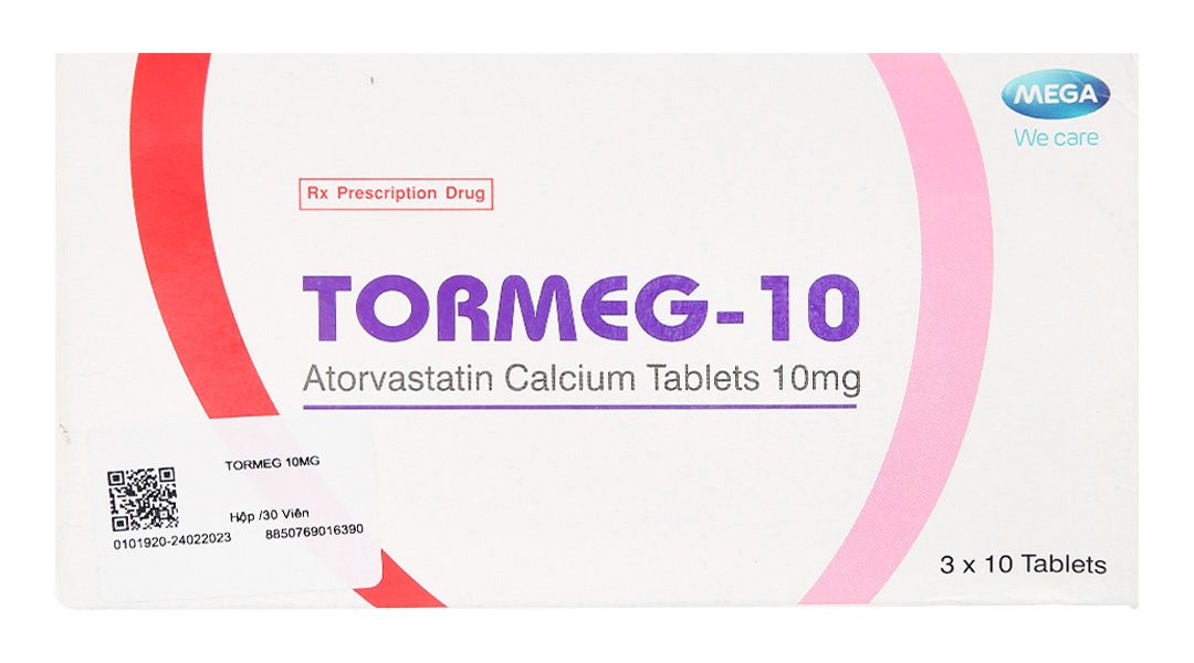 Tormeg-10 trị rối loạn mỡ máu (3 vỉ x 10 viên) - 08/2024 ...
