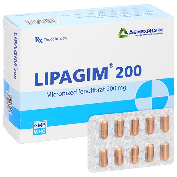 Lipagim 200 trị tăng mỡ máu như tăng Triglycerid, tăng Lipid hỗn hợp (3 ...