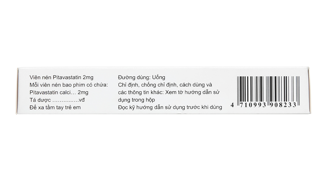 Pitator Tablets 2mg trị rối loạn mỡ máu (2 vỉ x 14 viên) - 08/2024 ...