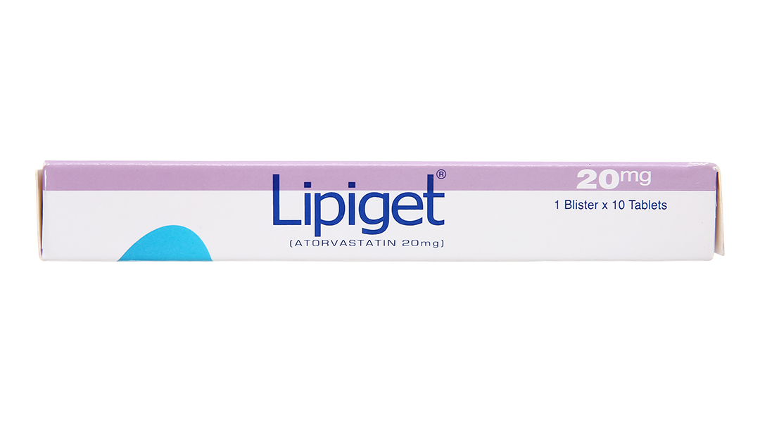 Lipiget 20mg giúp làm giảm cholesterol toàn phần (1 vỉ x 10 viên) - 06/ ...