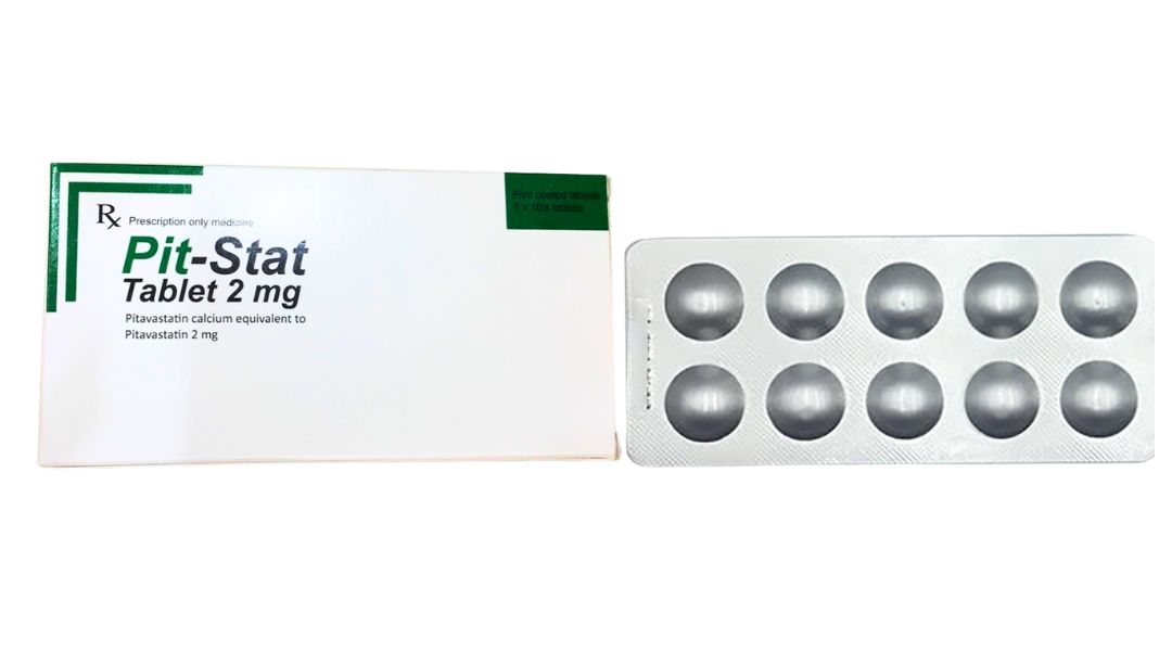 Pit-stat Tablet 2 mg tác dụng giảm Cholesterol toàn phần và LDL-C (1 vỉ ...