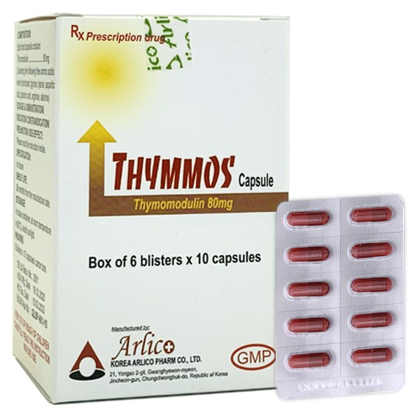 Thymmos Capsule 80mg tăng cường miễn dịch, hỗ trợ trị nhiễm khuẩn (6 vỉ ...
