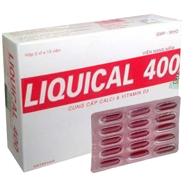 Liquical 400 bổ sung canxi và vitamin D3, ngừa loãng xương (2 vỉ x 15 ...