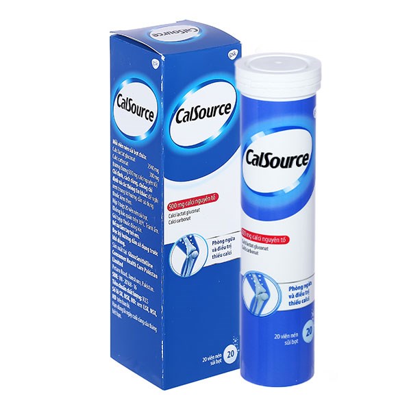 Viên sủi CalSource bổ sung canxi tuýp 20 viên - 02/2025 ...