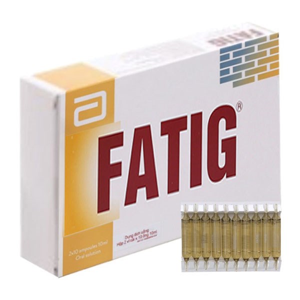 Dung dịch uống Fatig trị suy nhược chức năng (20 ống x 10ml) - 10/2024 ...