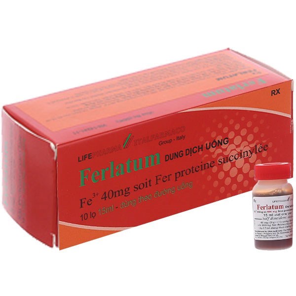 Thuốc Ferlatum 40mg trị thiếu máu do thiếu sắt - 02/2025 ...