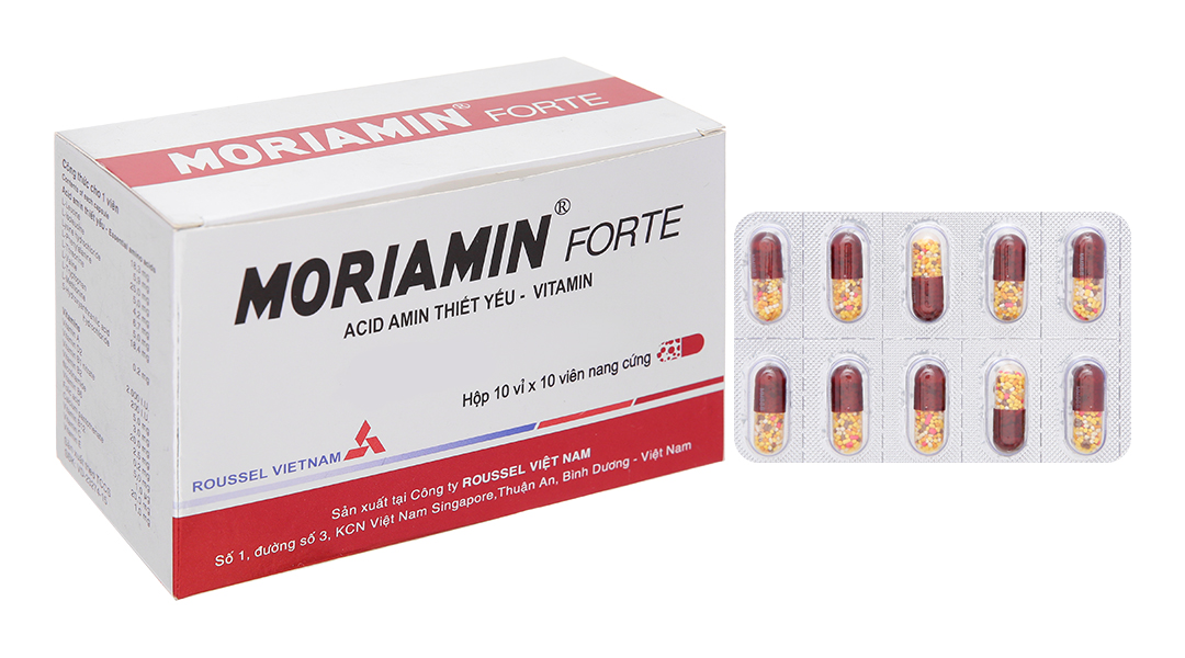 Thuốc Moriamin Forte 100v bổ sung acid amin và vitamin - 08/2025 ...