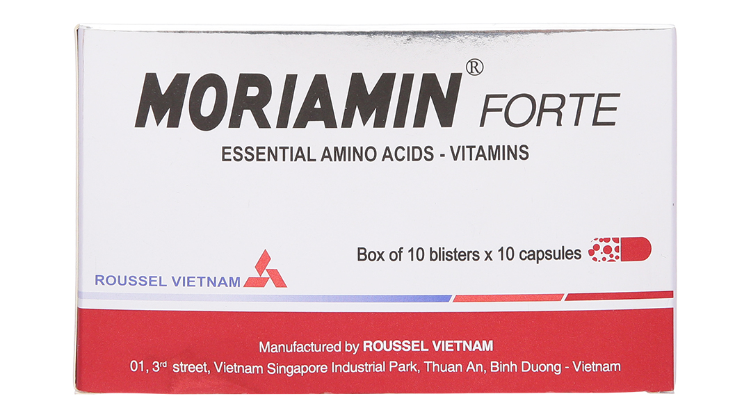 Thuốc Moriamin Forte 100v bổ sung acid amin và vitamin - 08/2025 ...