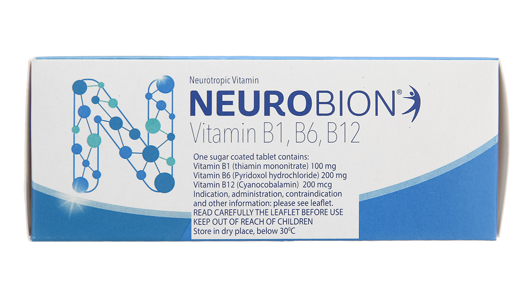 Neurobion trị viêm dây thần kinh, thiếu máu ác tính (5 vỉ x 10 viên ...