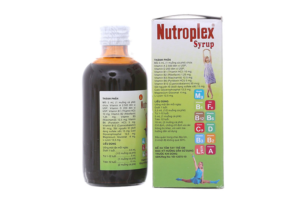 Siro Nutroplex bổ sung vitamin, trị thiếu máu chai 120ml - 08/2024 ...