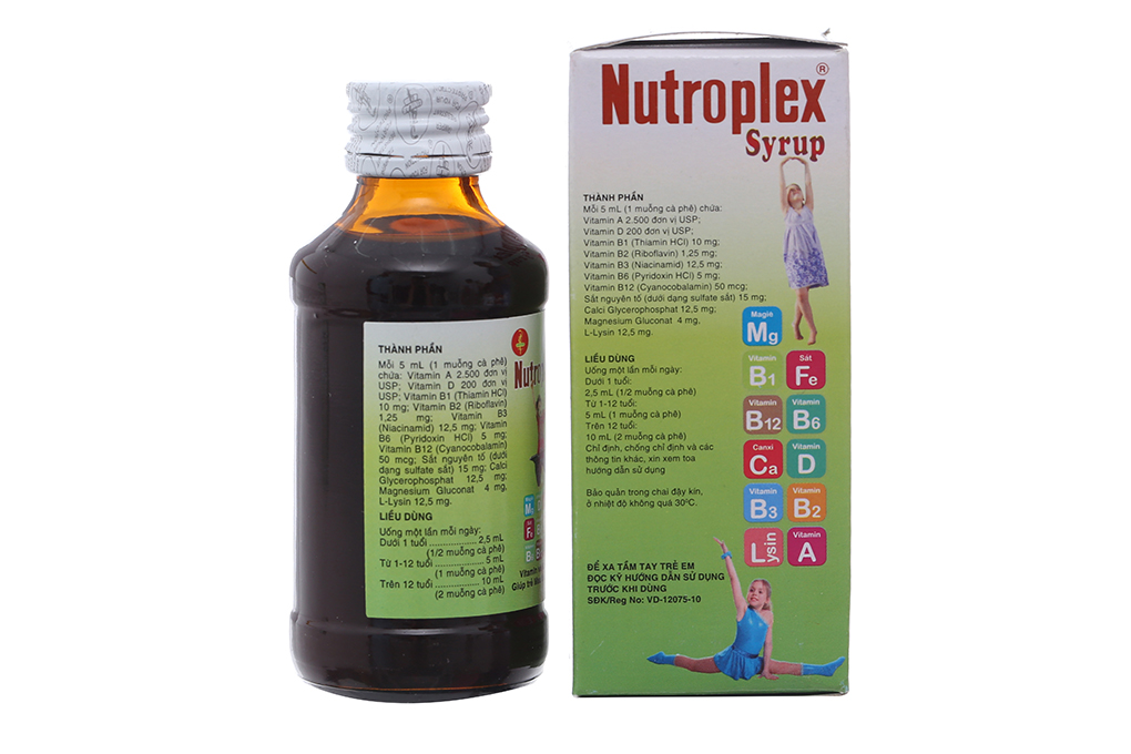 Siro Nutroplex bổ sung vitamin, trị thiếu máu chai 60ml - 08/2024 | nhathuocankhang.com