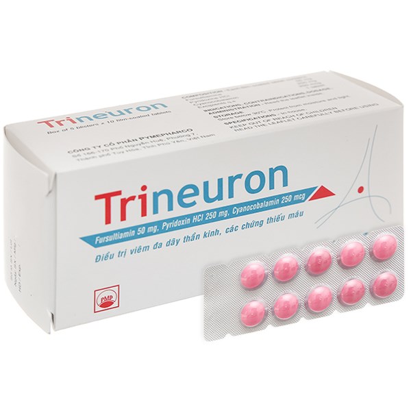 Thuốc Trineuron trị bệnh thiếu vitamin nhóm B (5 vỉ x 10 viên) - 11/ ...