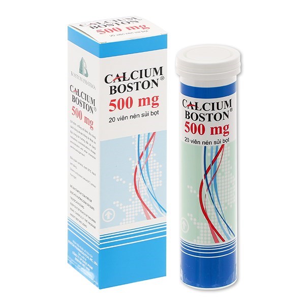 Viên sủi Calcium Stella 500mg bổ sung calci, trị loãng xương tuýp 20 ...