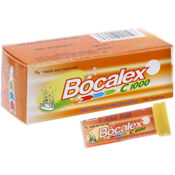 Viên nén sủi bọt Bocalex C 1000 trị thiếu vitamin C tuýp 10 viên - 02/ ...