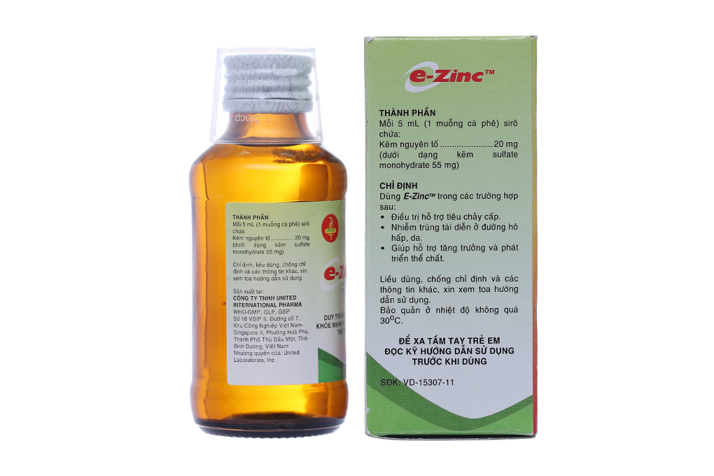 Siro E-Zinc 20mg/5ml bổ sung kẽm, trị tiêu chảy chai 60ml - 08/2024 ...
