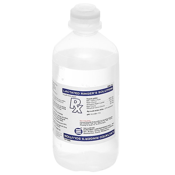 Dịch truyền Lactated Ringer's chai 500ml-Nhà thuốc An Khang