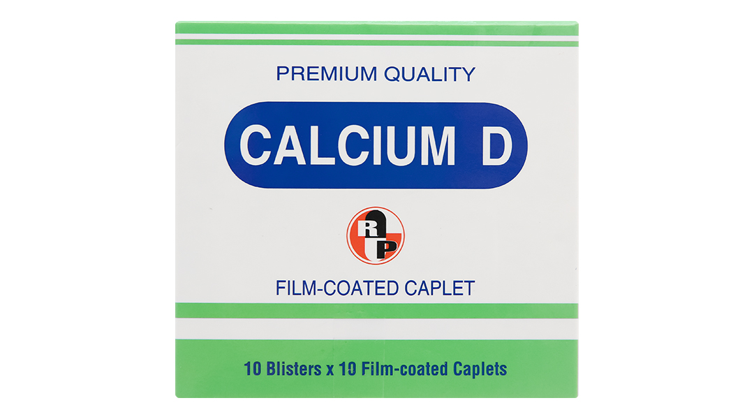 Calcium D Robinson Pharma trị loãng xương, còi xương (10 vỉ x 10 viên ...