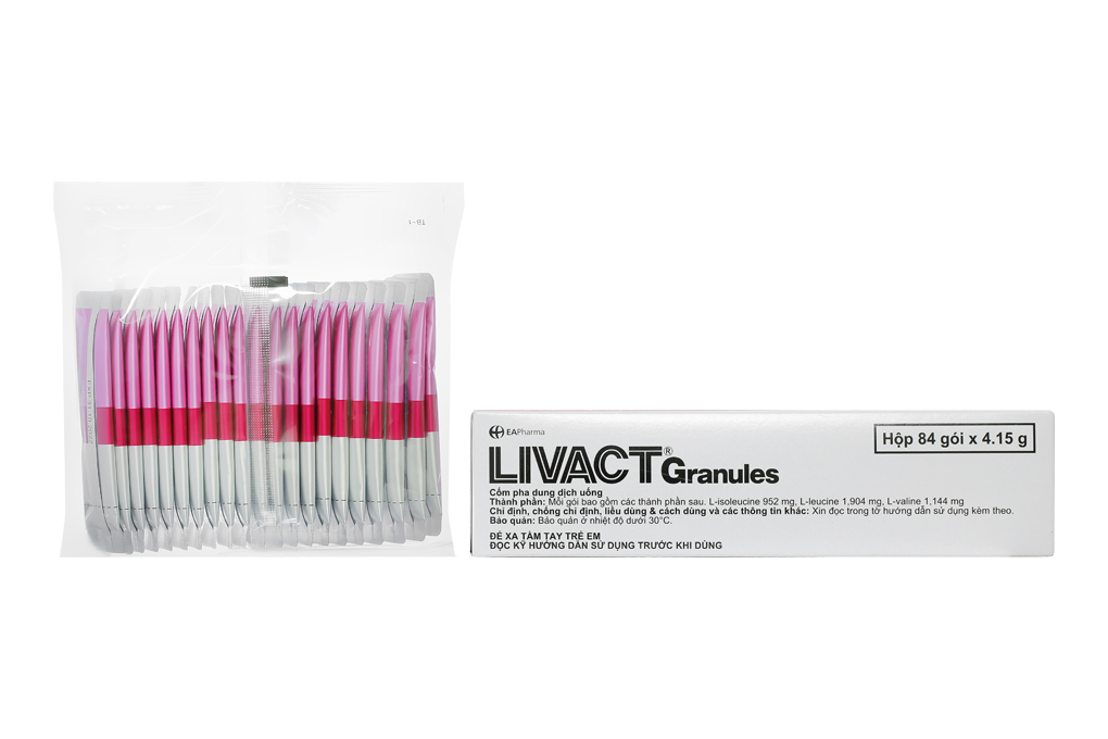 Cốm pha dung dịch uống Livact Granules giảm albumin máu (84 gói x 4.15g ...