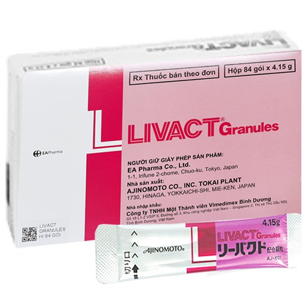 Cốm pha dung dịch uống Livact Granules giảm albumin máu (84 gói x 4.15g ...