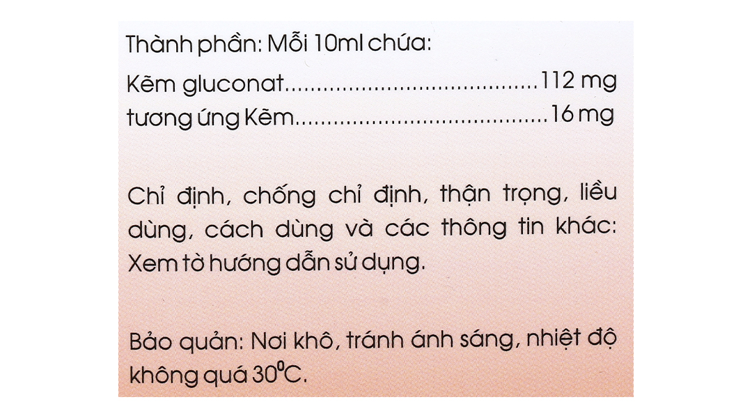 Siro Snapcef 16 mg/10ml trị tiêu chảy, bổ sung kẽm hộp 20 ống x 10ml ...