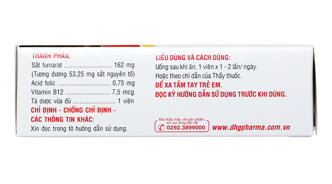 Bofit F trị thiếu máu do thiếu sắt, acid folic (3 vỉ x 10 viên) - 08/ ...