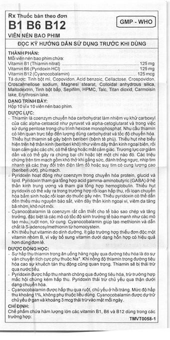 B1 B6 B12 IMP 100 viên bổ sung vitamin B - Nhà thuốc An Khang