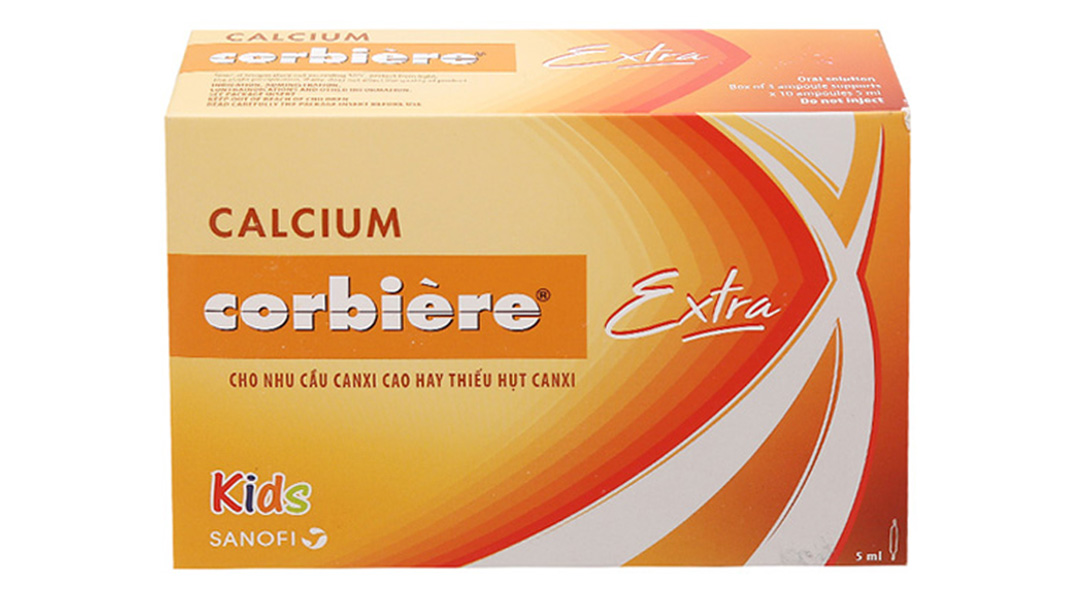 Dung dịch uống Calcium Corbière Extra trị loãng xương, còi xương