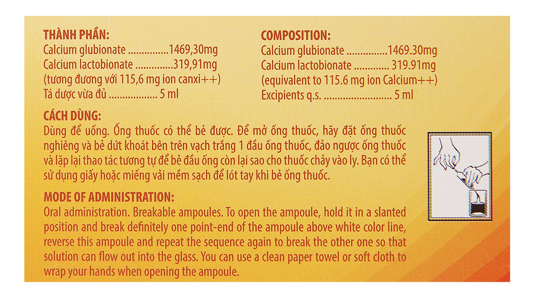 Dung dịch uống Calcium Corbière Extra trị loãng xương, còi xương (30 ...
