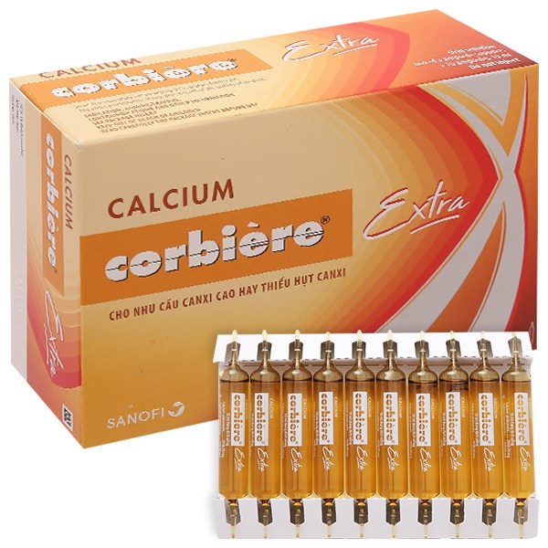Dung dịch Calcium Corbière Extra 10ml thuốc trị loãng xương, còi xương - 10/2024 ...
