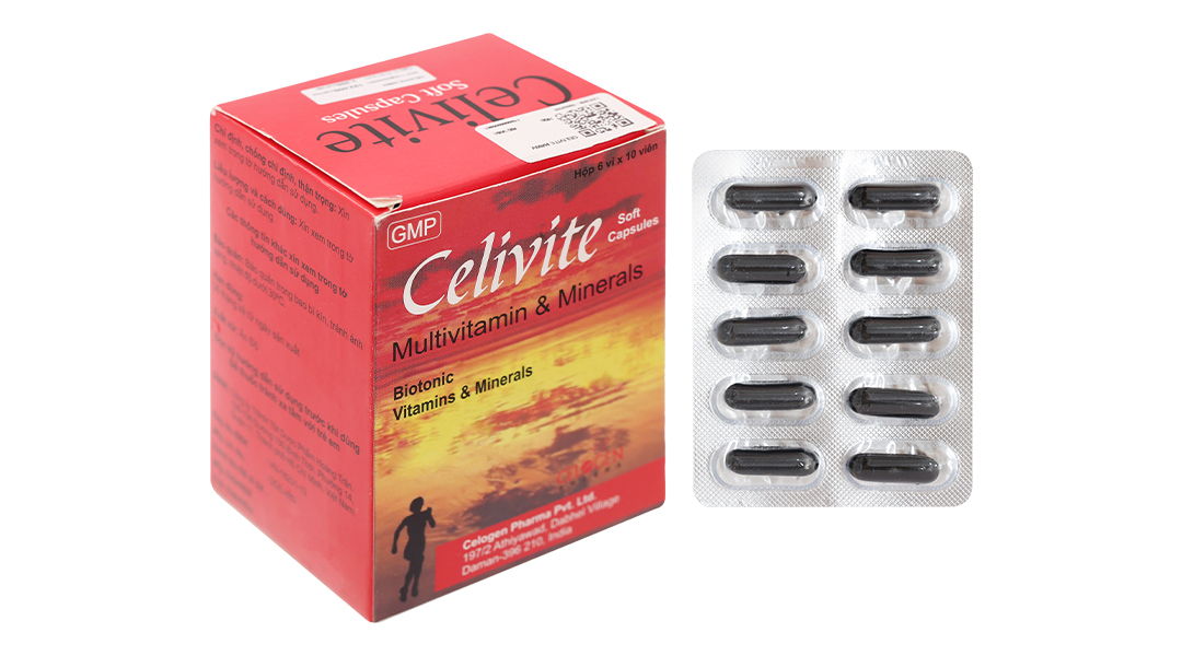 Thuốc Celivite bổ sung vitamin và khoáng chất (6 vỉ x 10 viên) - 08/ ...
