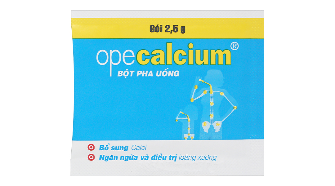 Thuốc bột Opecalcium bổ sung Calci và vitamin D3, ngừa loãng xương (20 ...