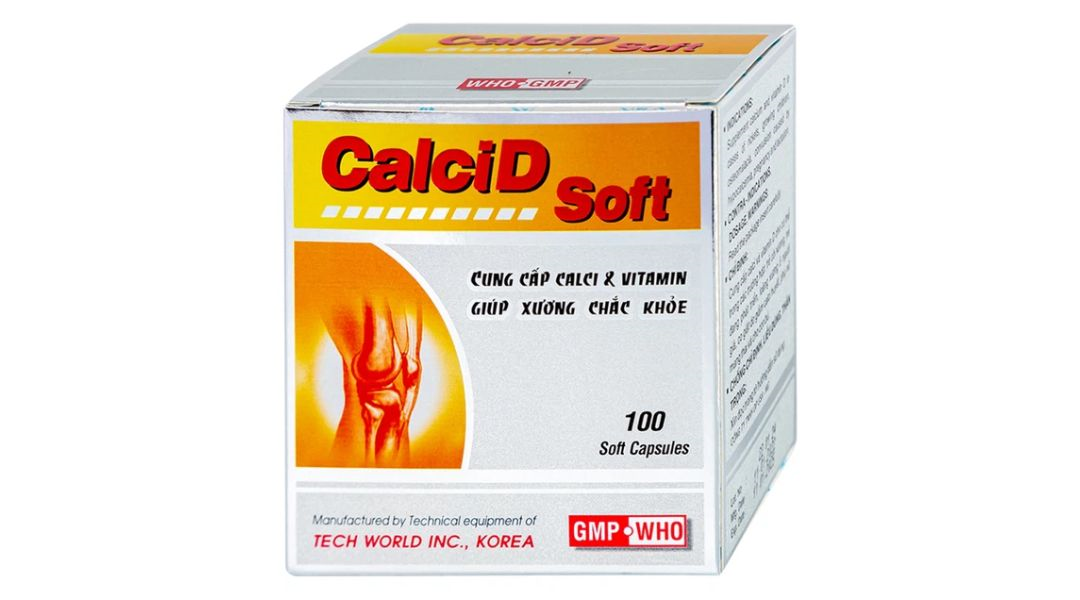 CalciD Soft USA - Nic Pharma cung cấp Calci và Vitamin D (10 vỉ x 10 ...